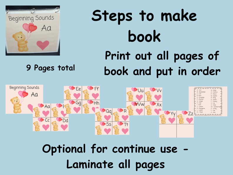 Digital Beginning Sounds Alphabet Reading Phonics Activity Busy Book ...