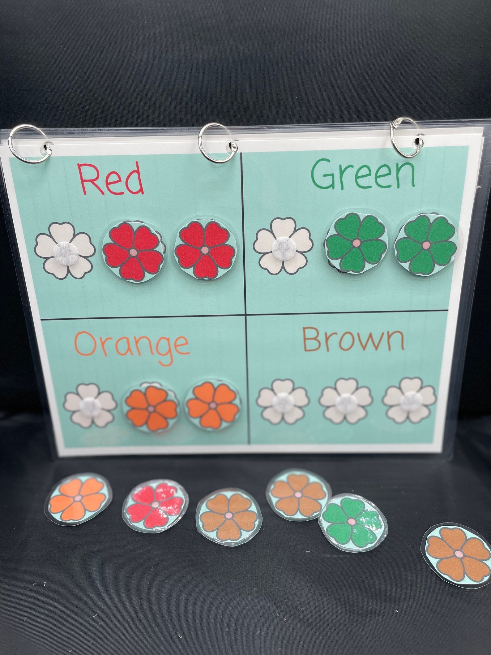 Color Sorting Activity Busy Book Game Educational Children’s - Etsy