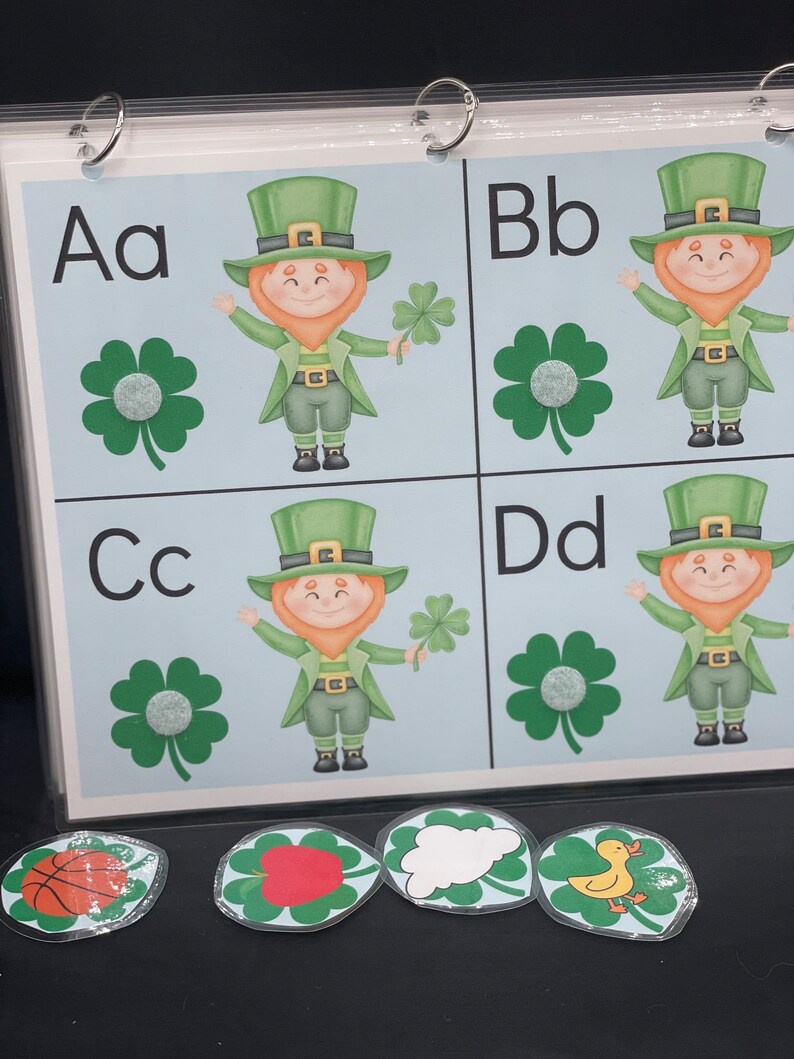 Beginning Sounds Alphabet Reading Phonics Activity Busy Book Game ...