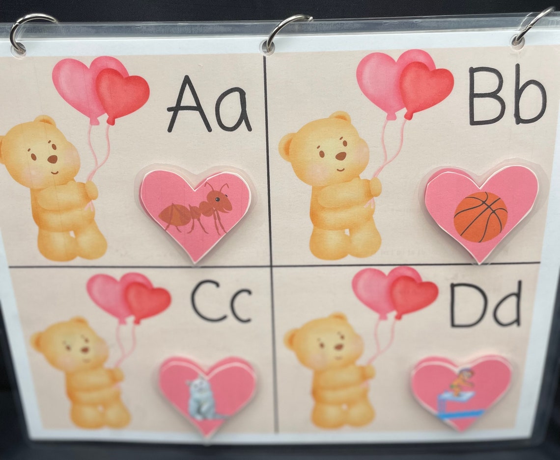 Beginning Sounds Alphabet Reading Phonics Activity Busy Book Game ...