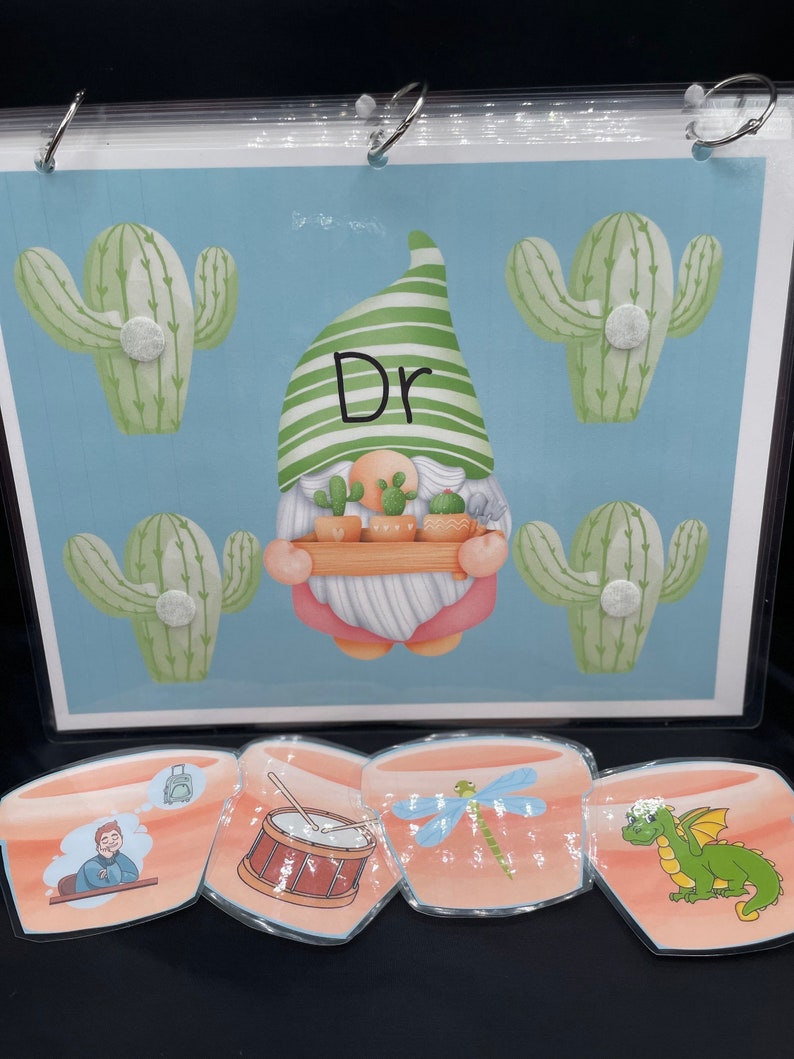 Matching R Blends Reading Phonics Educational Acitivity Busy Book Game ...