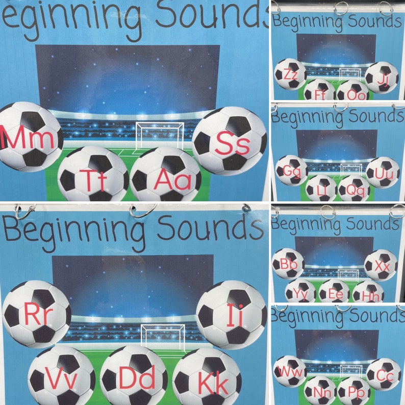 Beginning Sounds Alphabet Reading Phonics Activity Busy Book Game ...