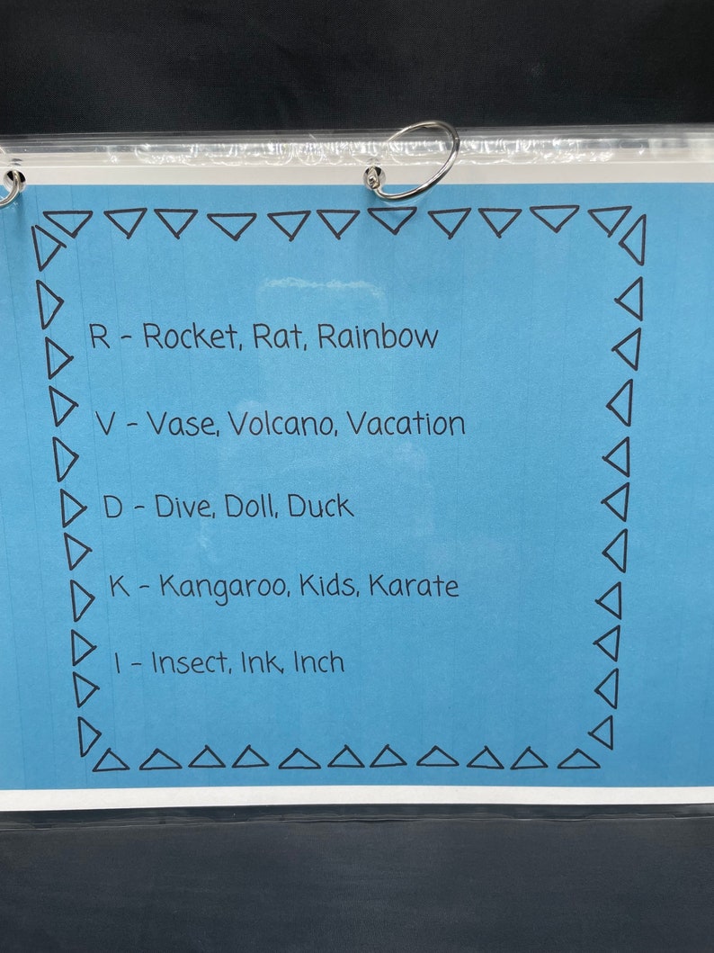 Beginning Sounds Alphabet Reading Phonics Activity Busy Book Game ...