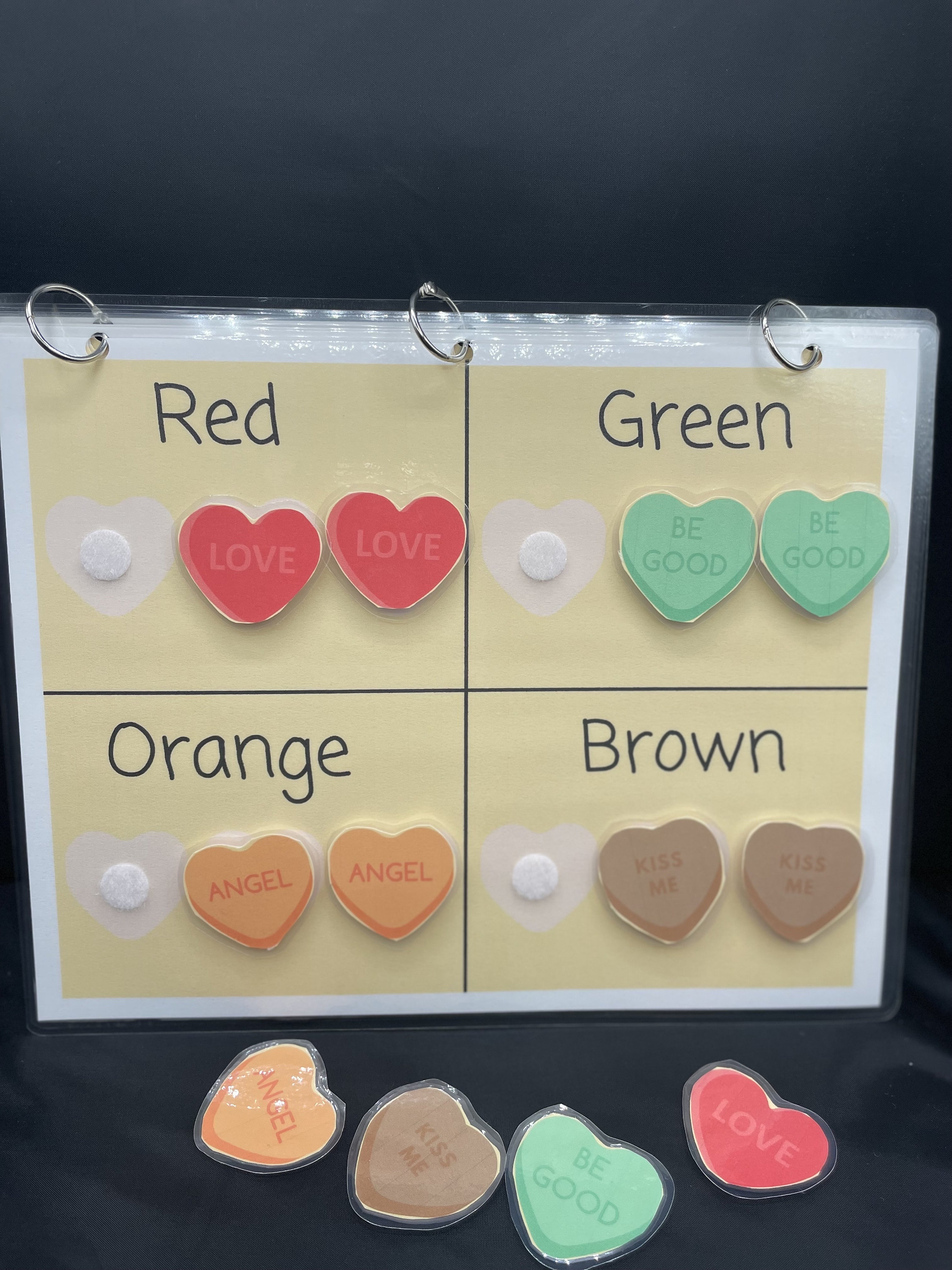 Color Sorting Activity Busy Book Game Educational Children’s - Etsy