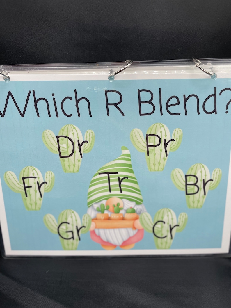 Matching R Blends Reading Phonics Educational Acitivity Busy Book Game ...