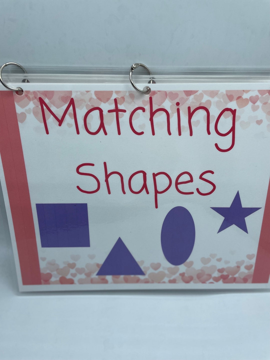 Matching Shapes Activity Busy Book Game Educational Math Preschool - Etsy