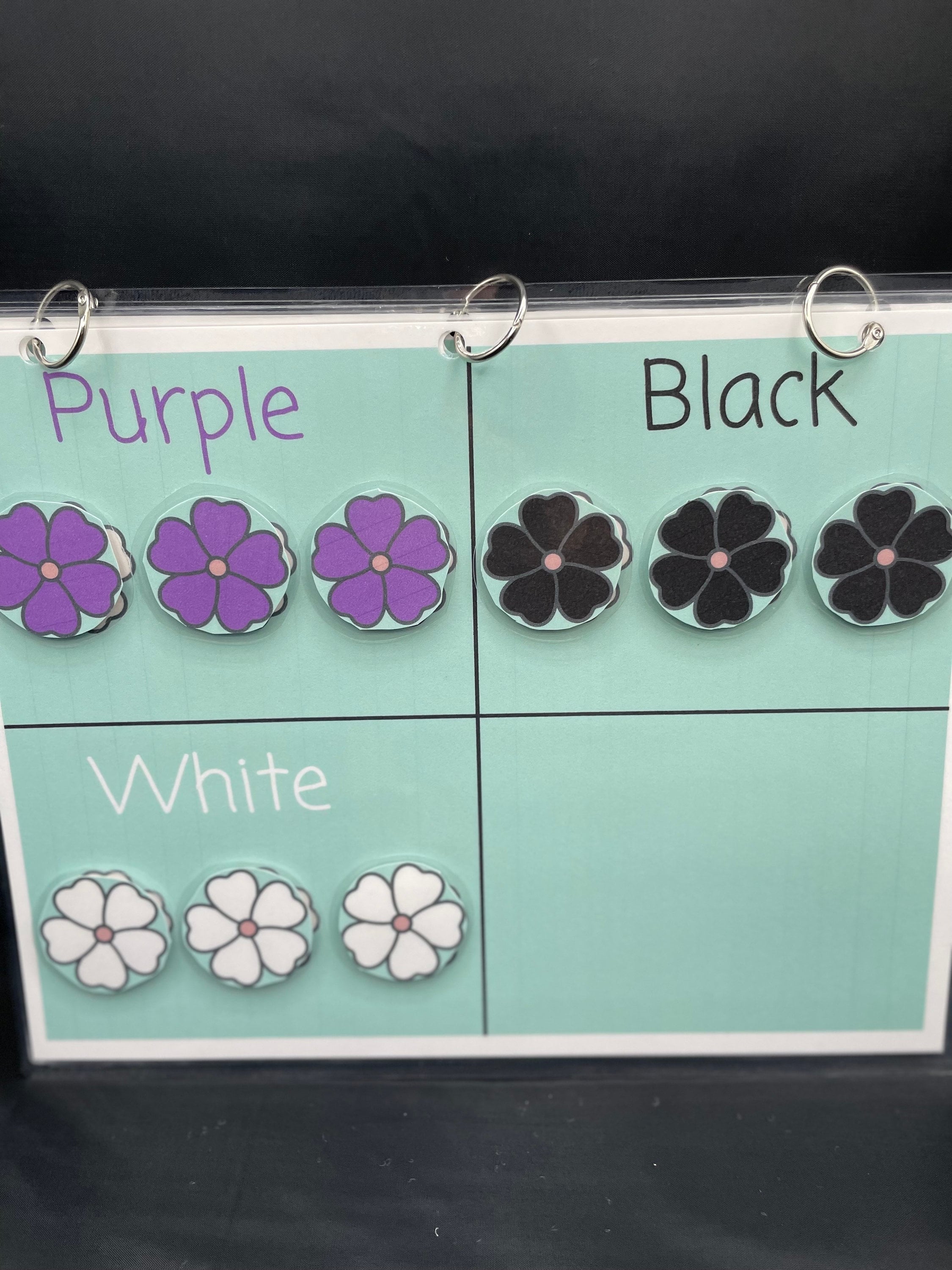 Color Sorting Activity Busy Book Game Educational Children’s - Etsy