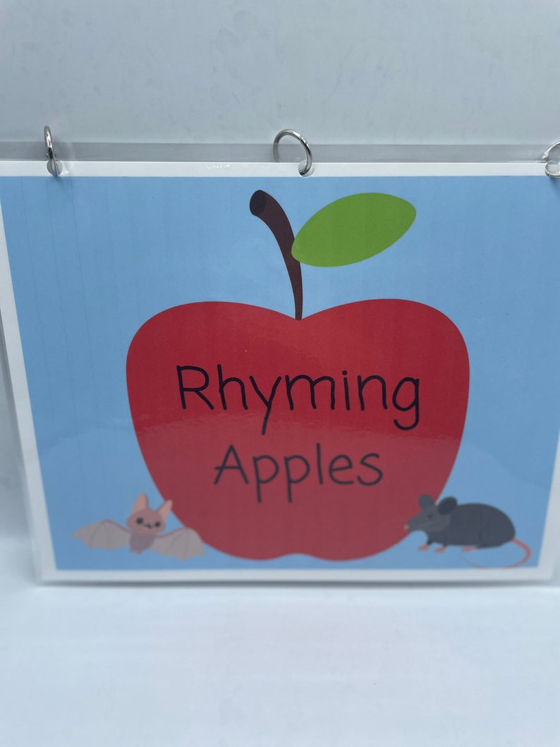 Rhyming Activity Busy Book Educational Reading - Etsy