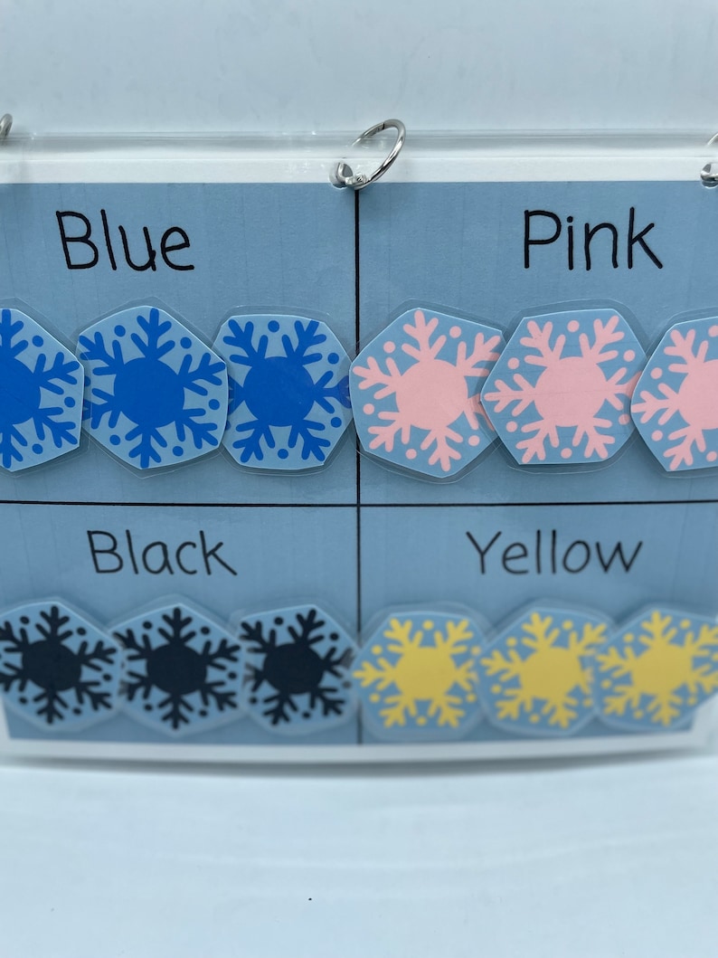 Color Sorting Activity Busy Book Game Educational Children’s - Etsy