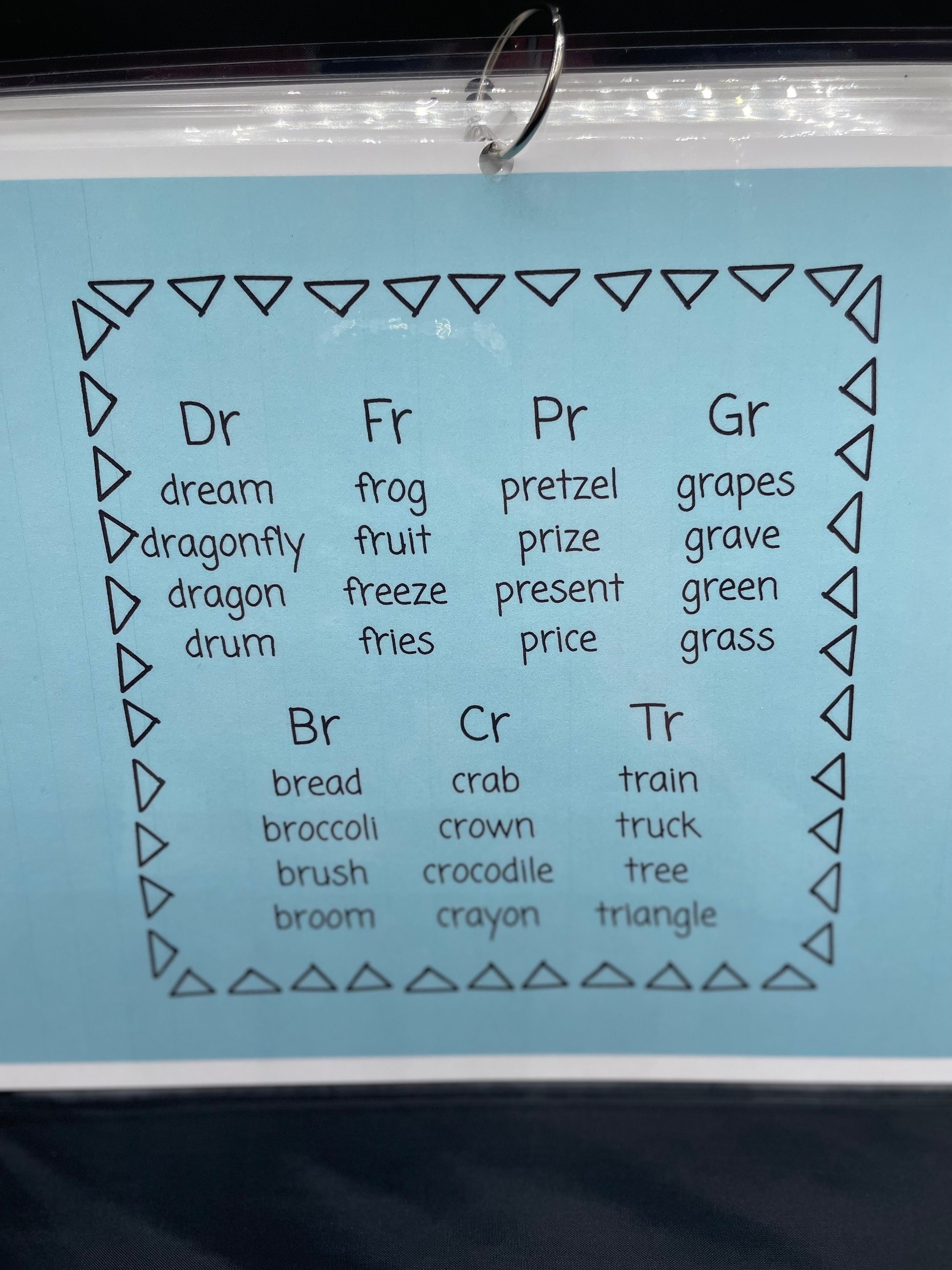 Matching R Blends Reading Phonics Educational Acitivity Busy Book Game ...