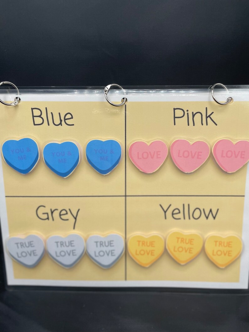 Color Sorting Activity Busy Book Game Educational Children’s - Etsy