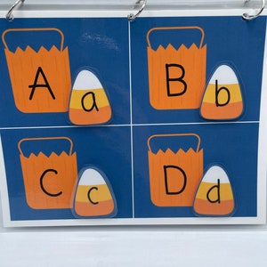 Matching Letters Alphabet Lowercase to Uppercase Activity Book ...