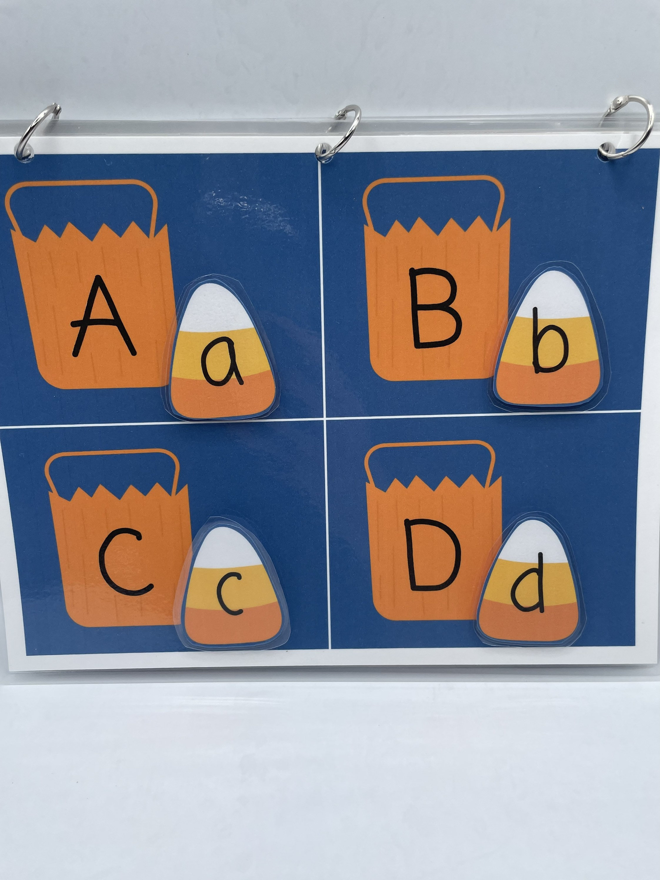 Matching Letters Alphabet Lowercase to Uppercase Activity Book ...