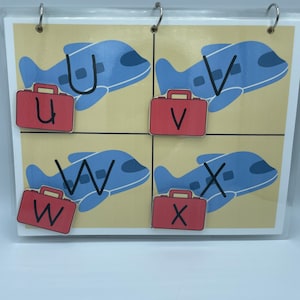 Preschool Activity Busy Book Alphabet Letters Educational Childrens - Etsy