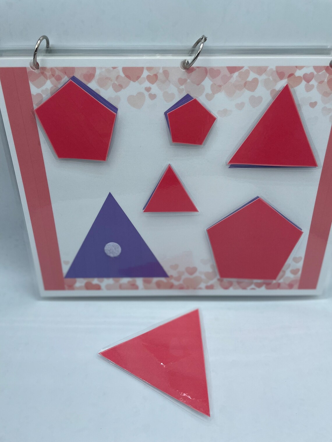 Matching Shapes Activity Busy Book Game Educational Math Preschool - Etsy