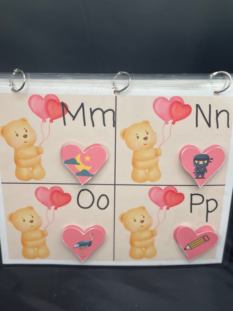 Beginning Sounds Alphabet Reading Phonics Activity Busy Book Game ...