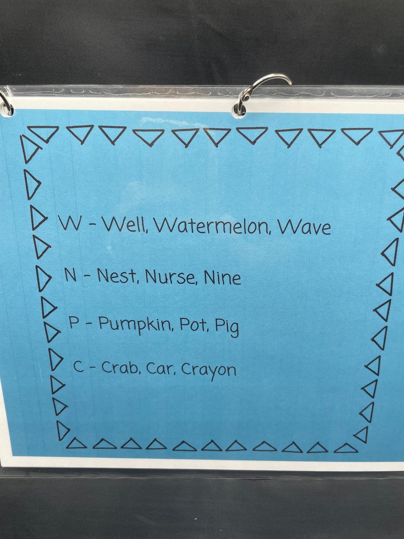 Beginning Sounds Alphabet Reading Phonics Activity Busy Book Game ...