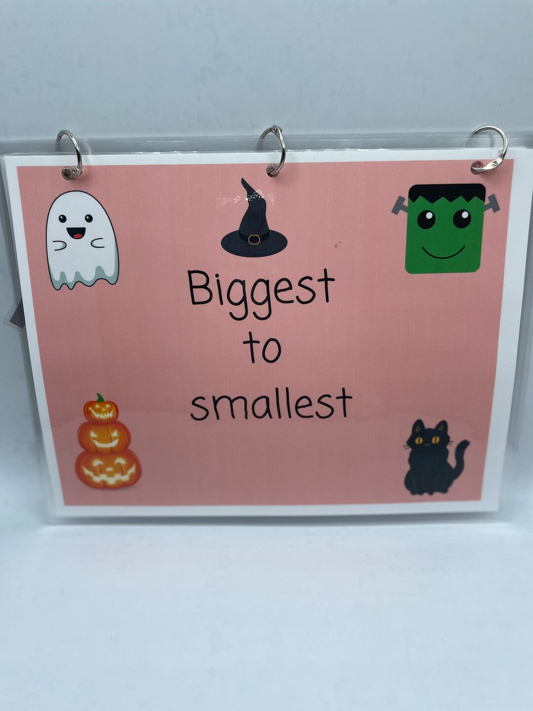 Ordering Largest to Smallest Preschool Activity File Folder Busy Book ...