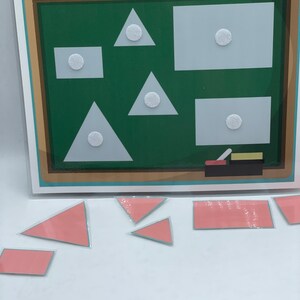 Matching Shapes Activity Busy Book Game Educational Math Preschool - Etsy