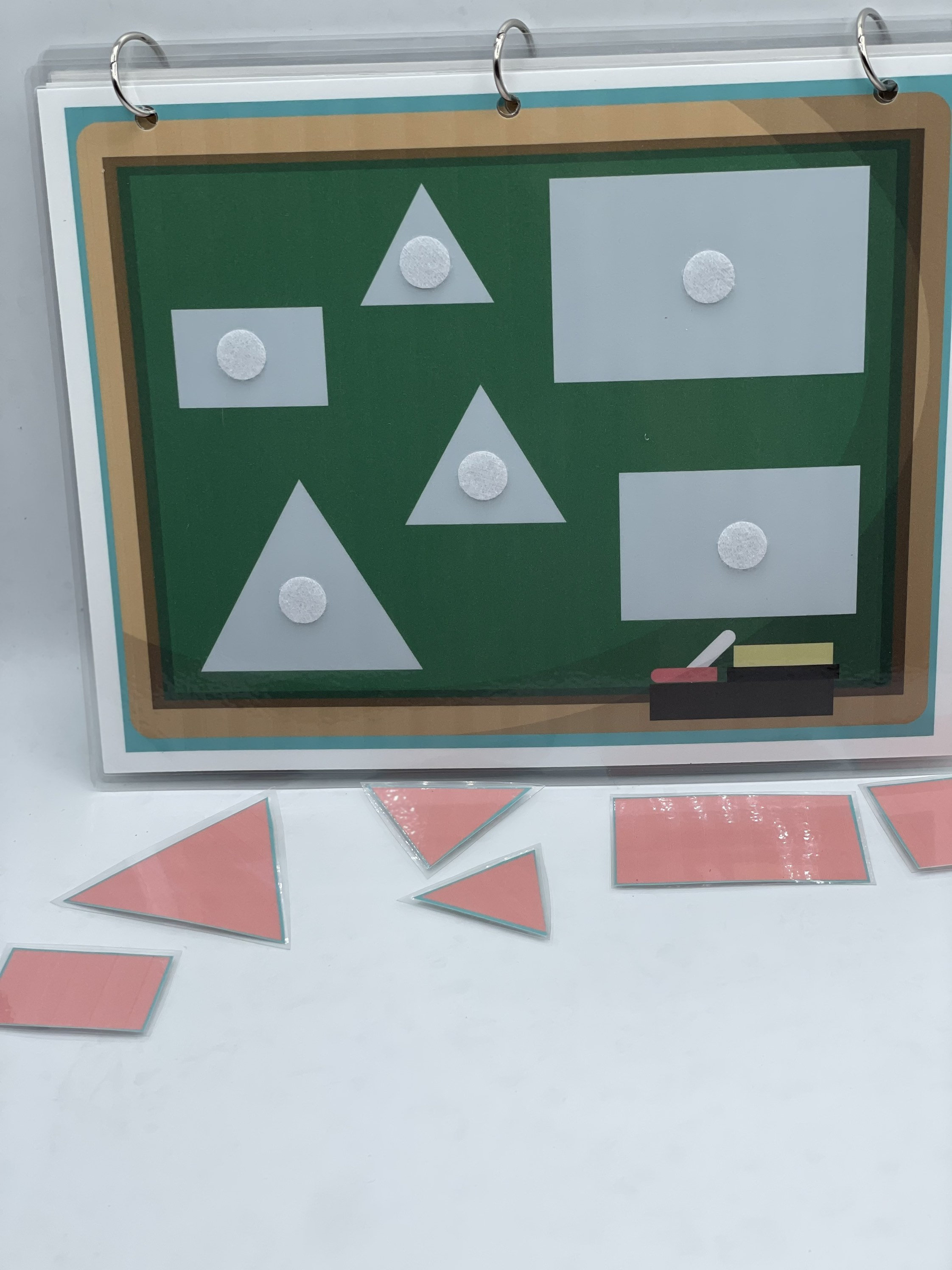 Matching Shapes Activity Busy Book Game Educational Math Preschool - Etsy