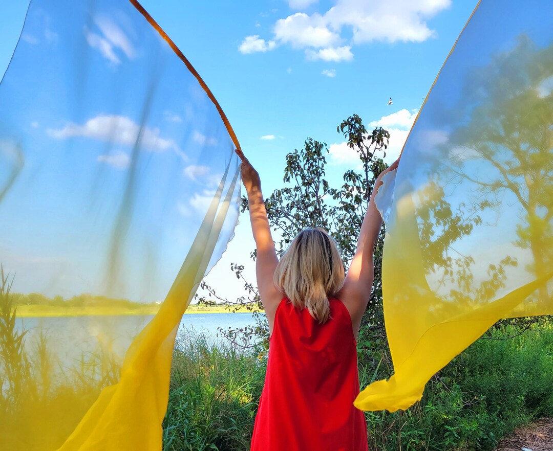 Banner Dance Flags Worship Flags Transparent Light Yellow - Etsy