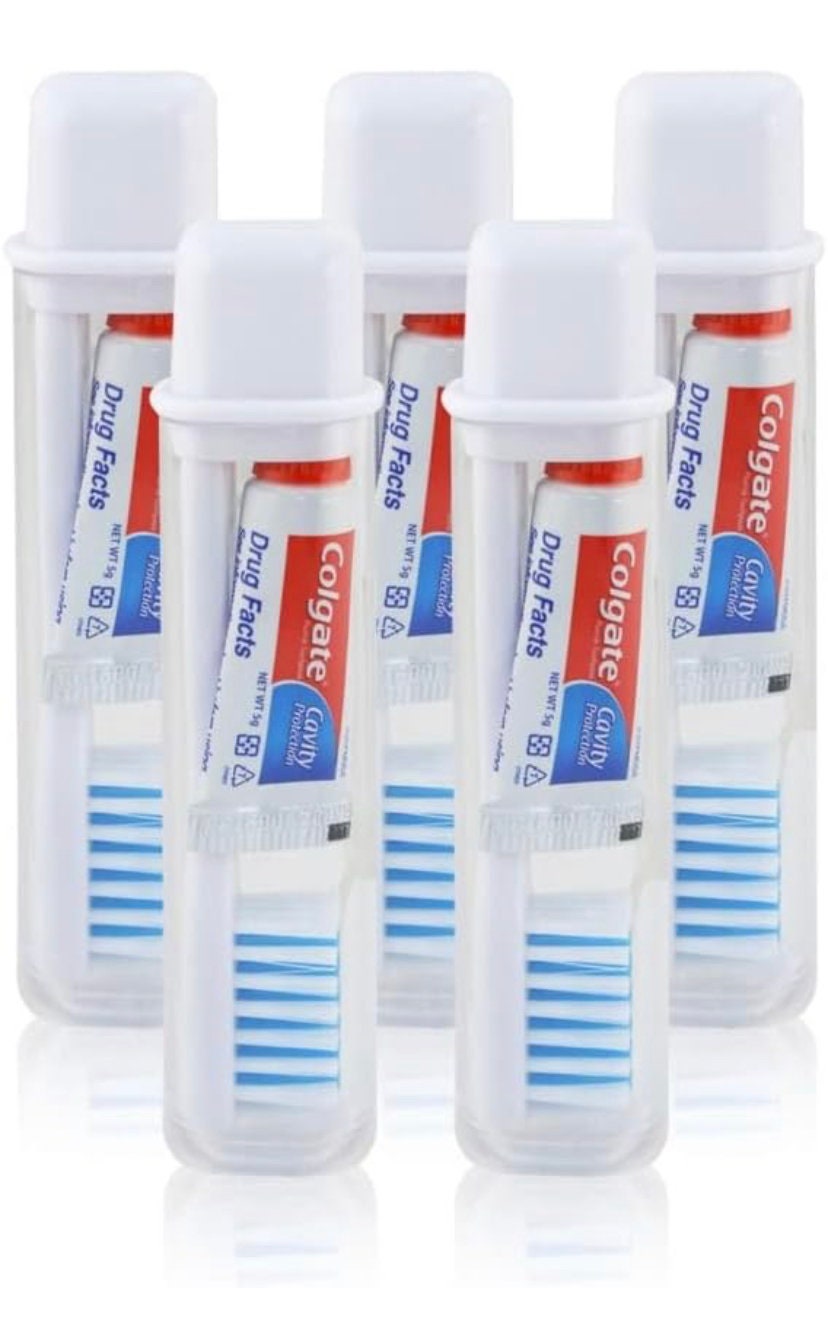 Camping Mini Colgate Toothbrush Set - Etsy Canada