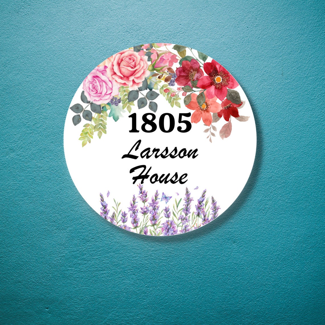 Floral Designer Name Plate - Etsy