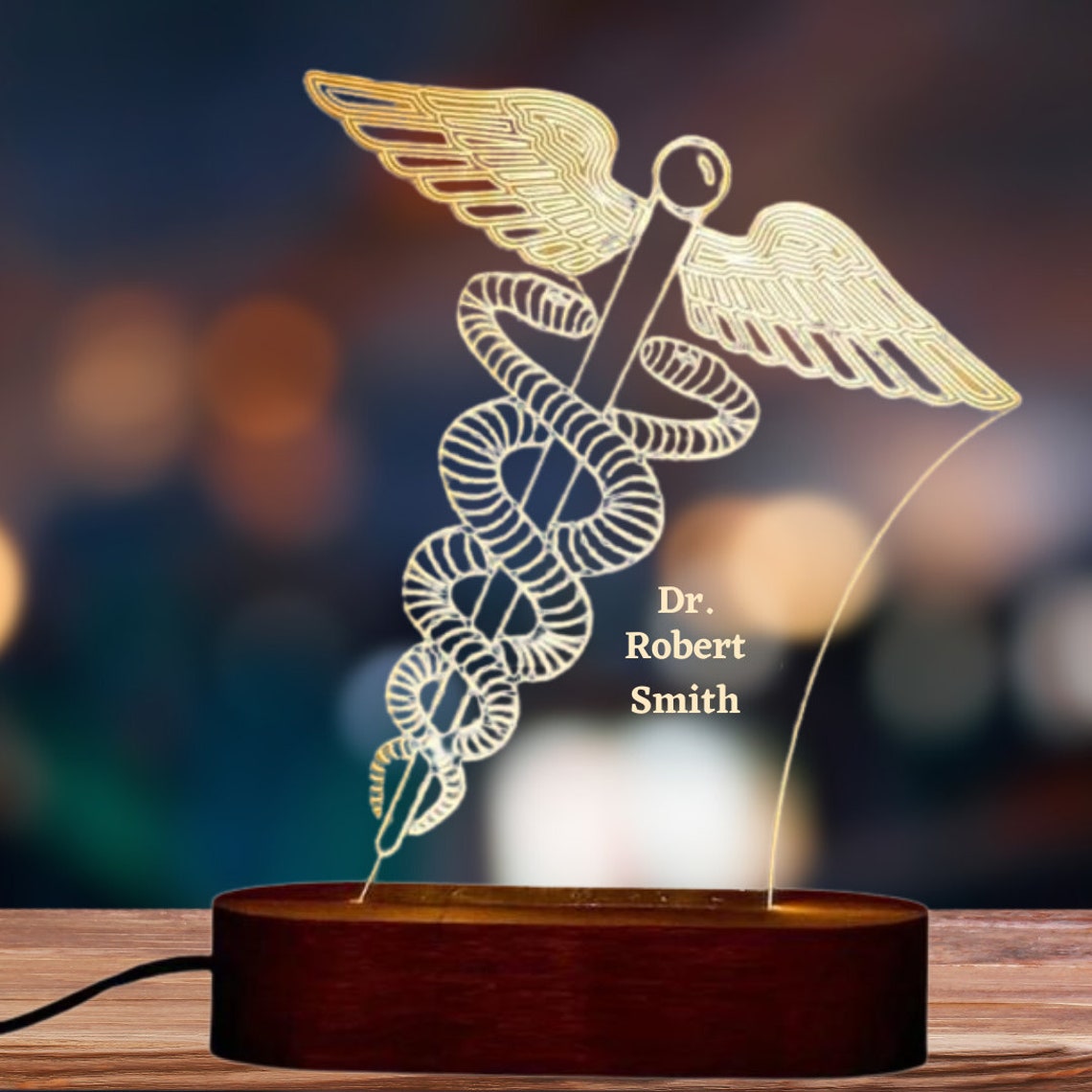 Personalized Lamp as a Gift for Doctor. Personalized Acrylic - Etsy