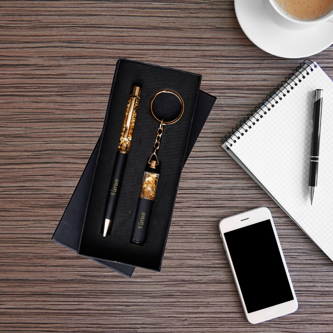 Buy Personalized Crystal Pen and Keychain Combo Set Online in India - Etsy