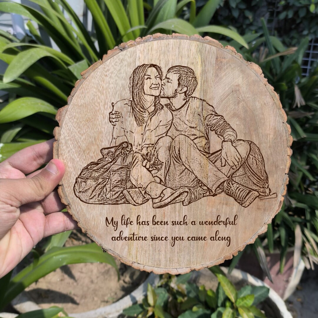 Personalized Photo Wood Log - Etsy