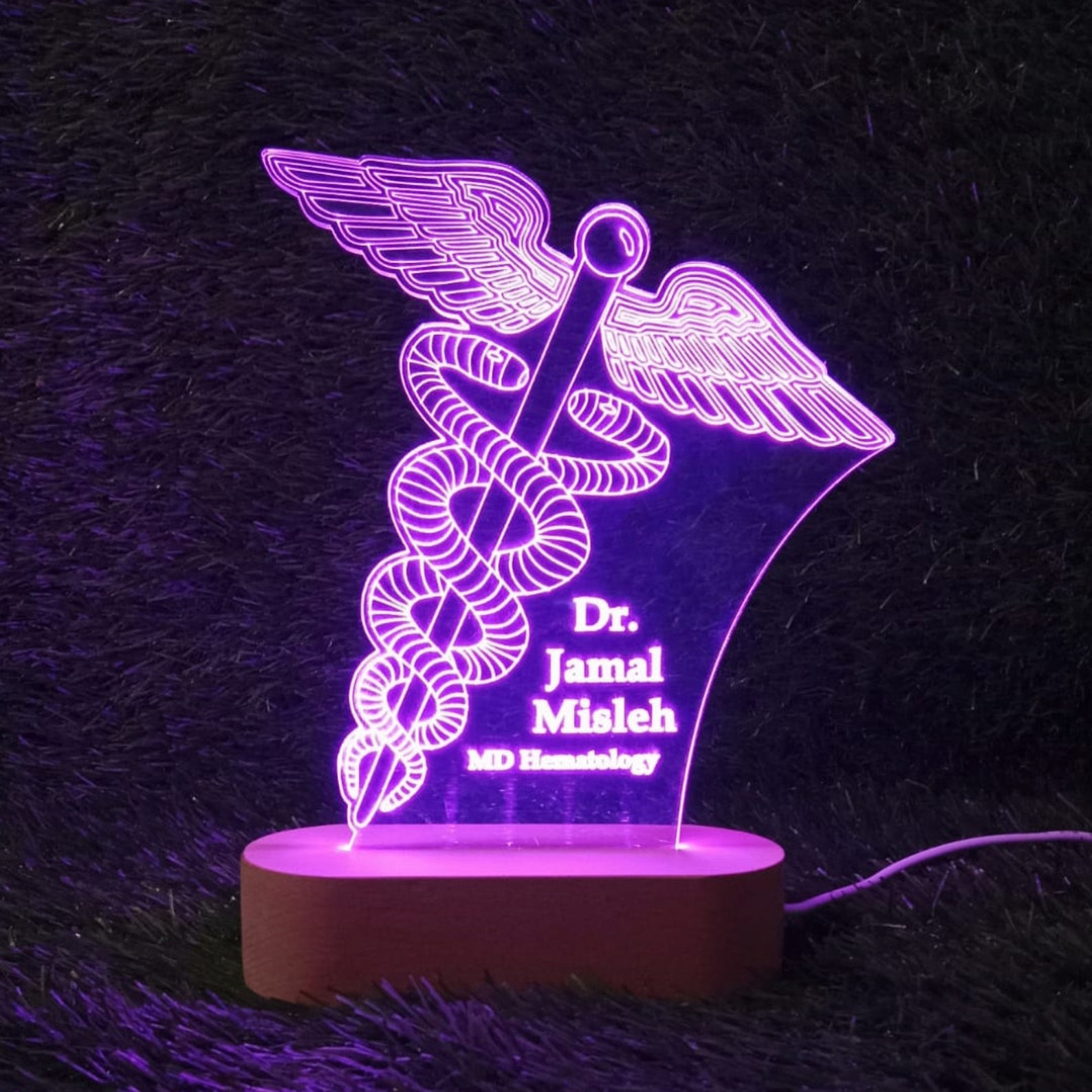 Personalized Lamp as a Gift for Doctor. Thank You Gift for Doctor ...