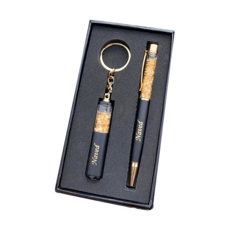 Buy Personalized Crystal Pen and Keychain Combo Set Online in India - Etsy