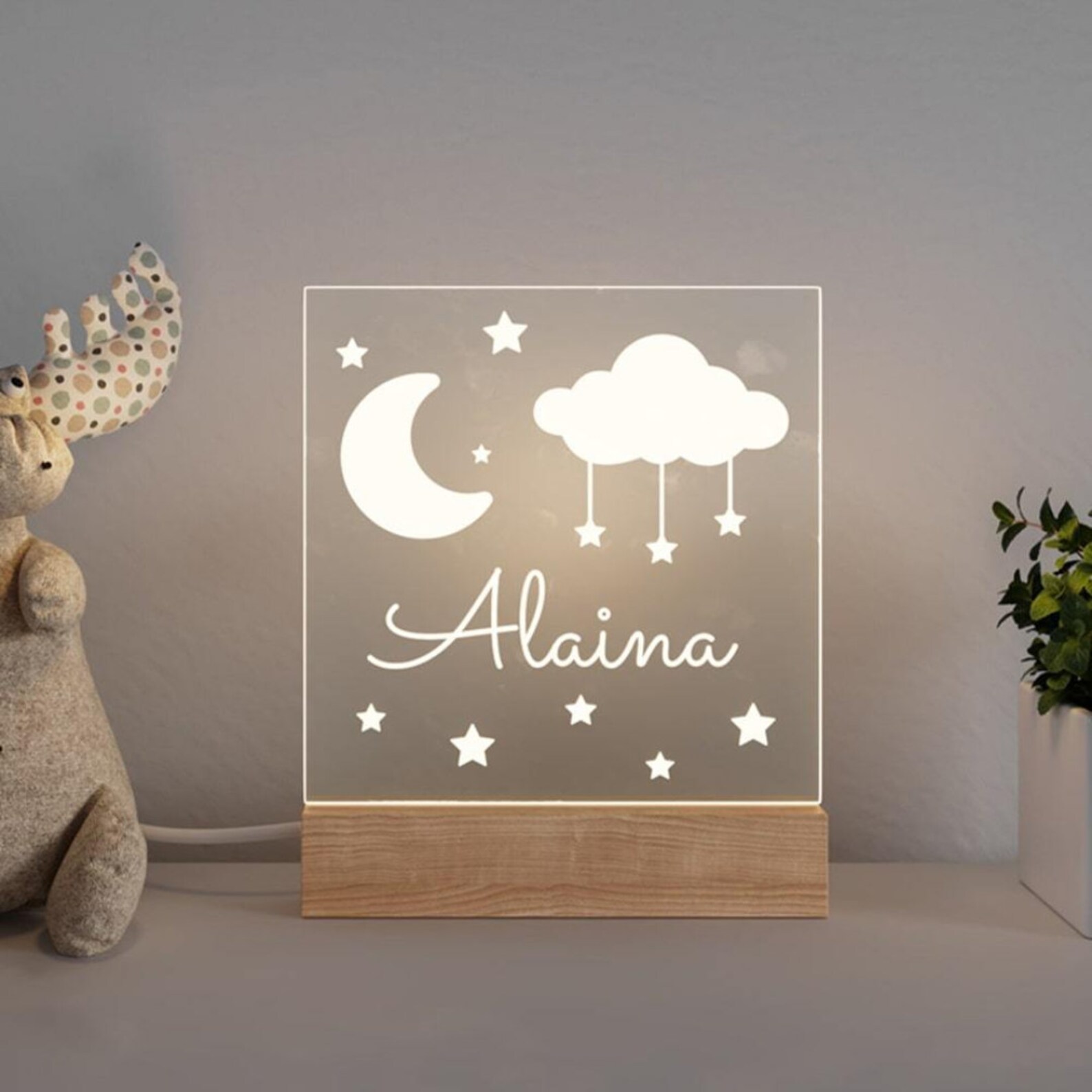 Personalized Acrylic Table Night Lamp Acrylic - Etsy