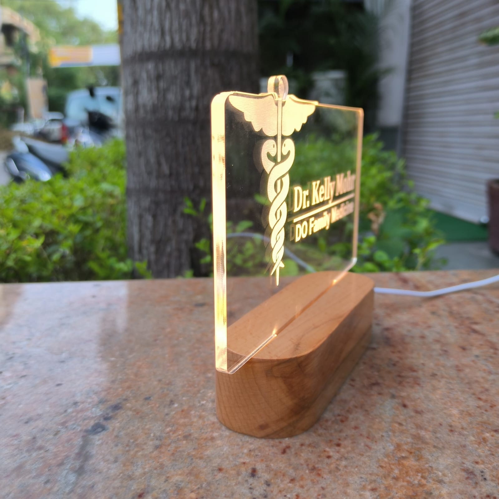 Doctor Name Plate With LED, 60% OFF | www.pinnaxis.com