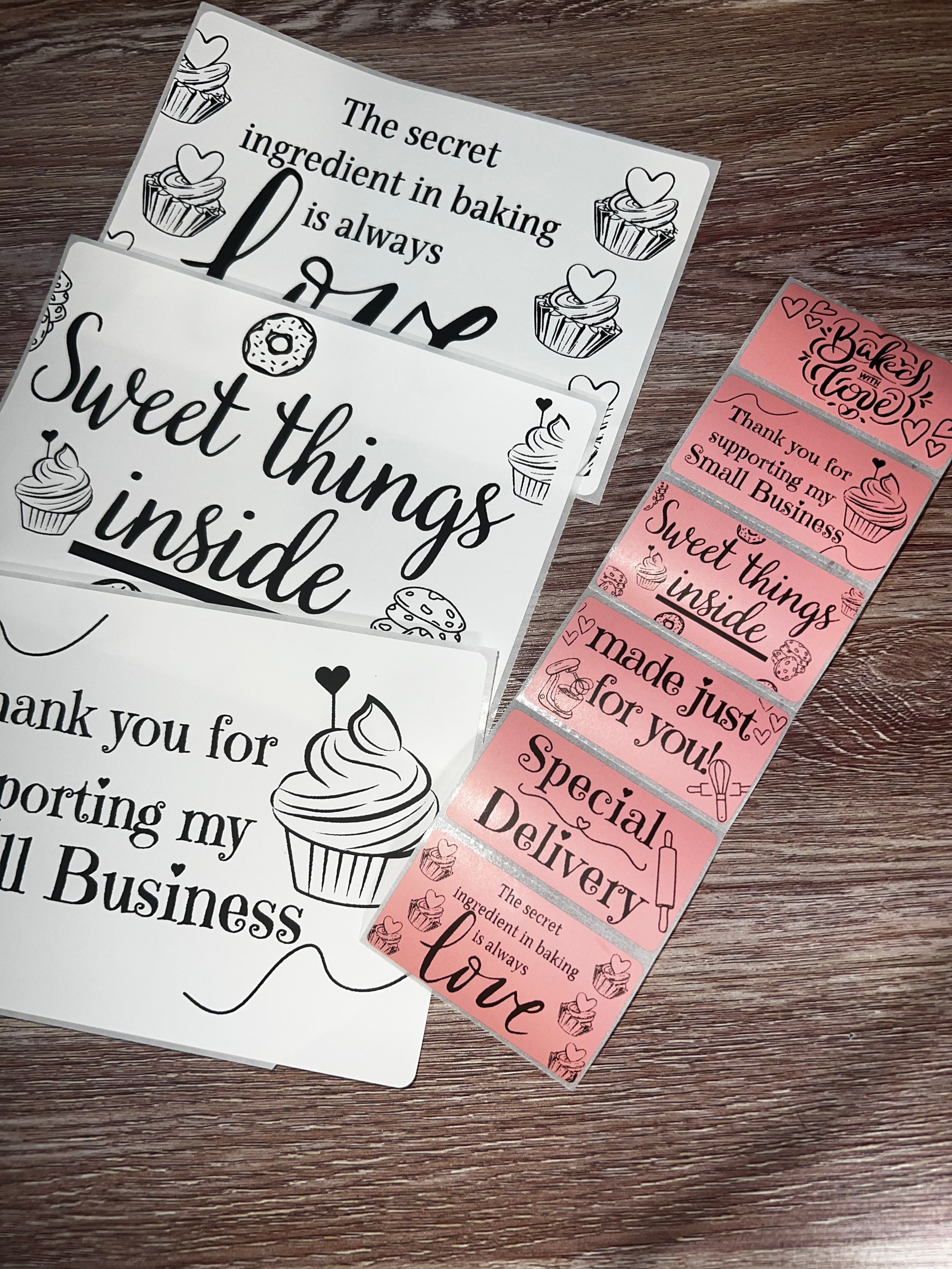 Digital Sweet Treat Labels for Bakery Packaging - Instant Print ...