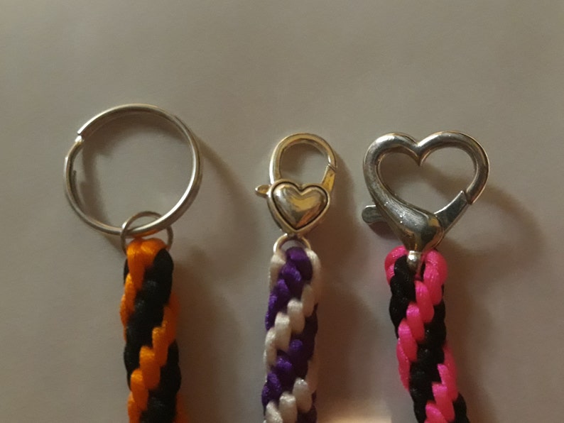 Braided Keychain (choose Your Design) - Etsy