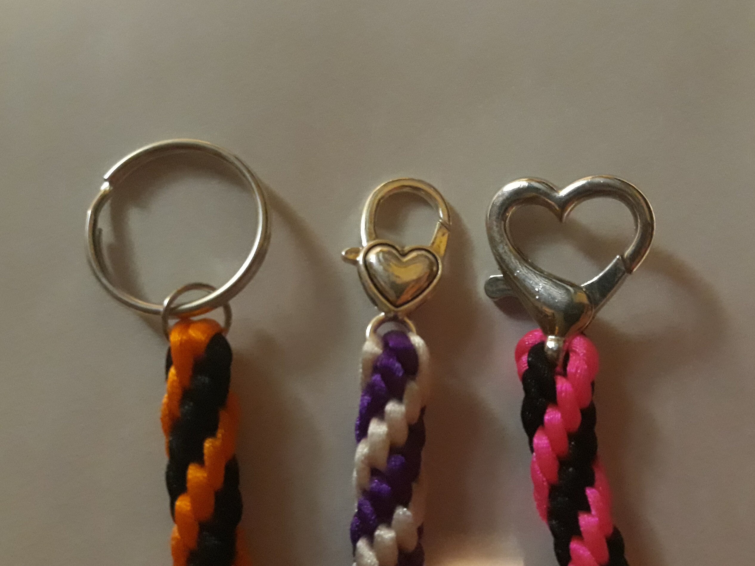 Braided Keychain (choose Your Design) - Etsy