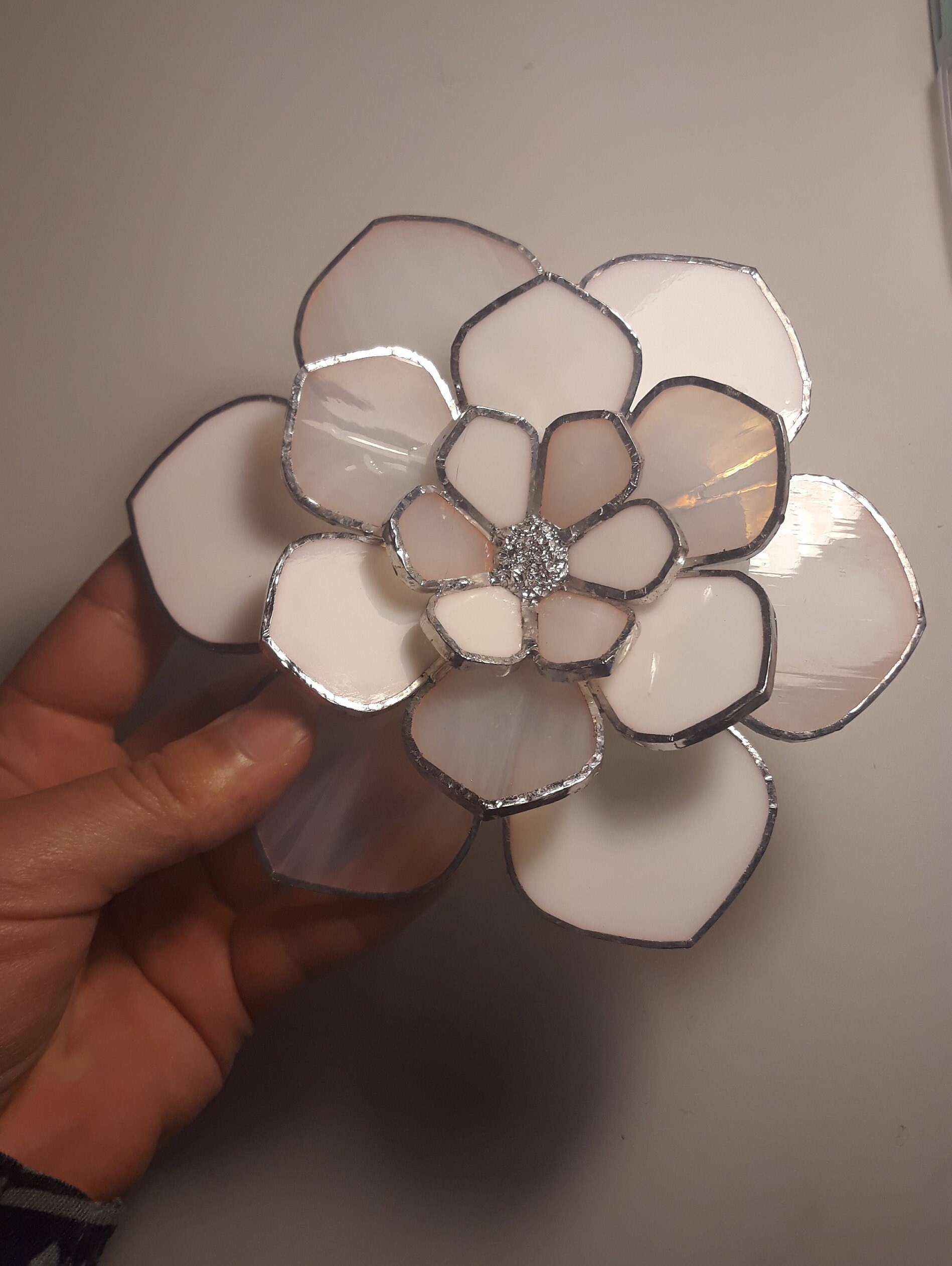 3D Stained Glass Flower - Etsy