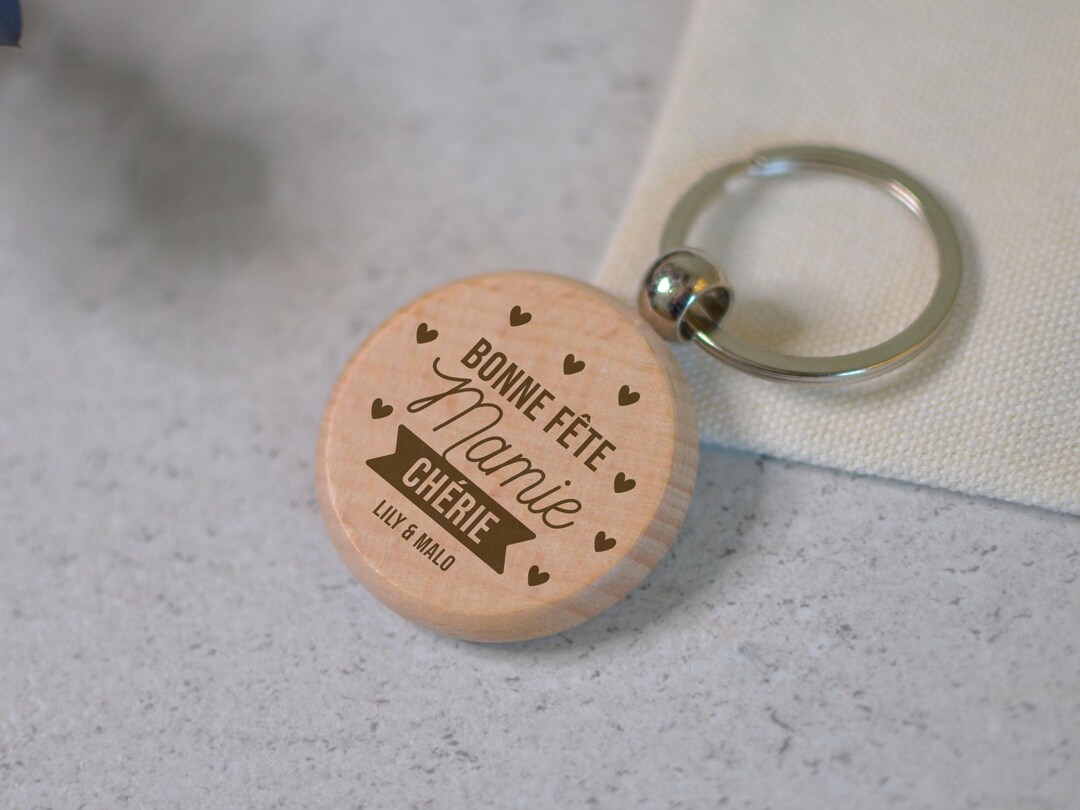 Personalized Wooden Happy Mother's Day Key Ring, Gift Idea, First Name ...