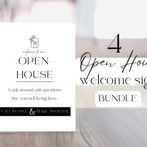 Printable Open House Welcome Signs | Open House Marketing | Real Estate ...