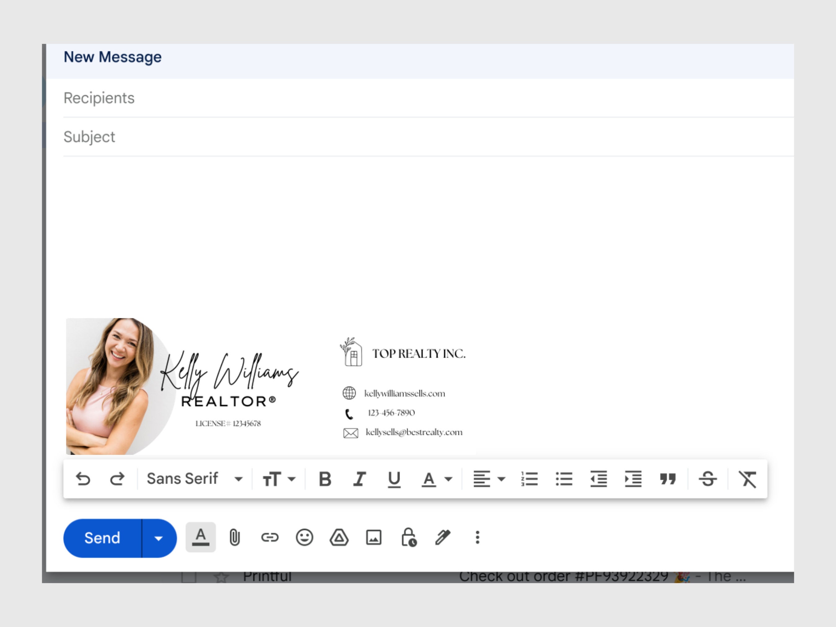 Realtor Email Signature Email Signature Gmail Signature Real Estate ...