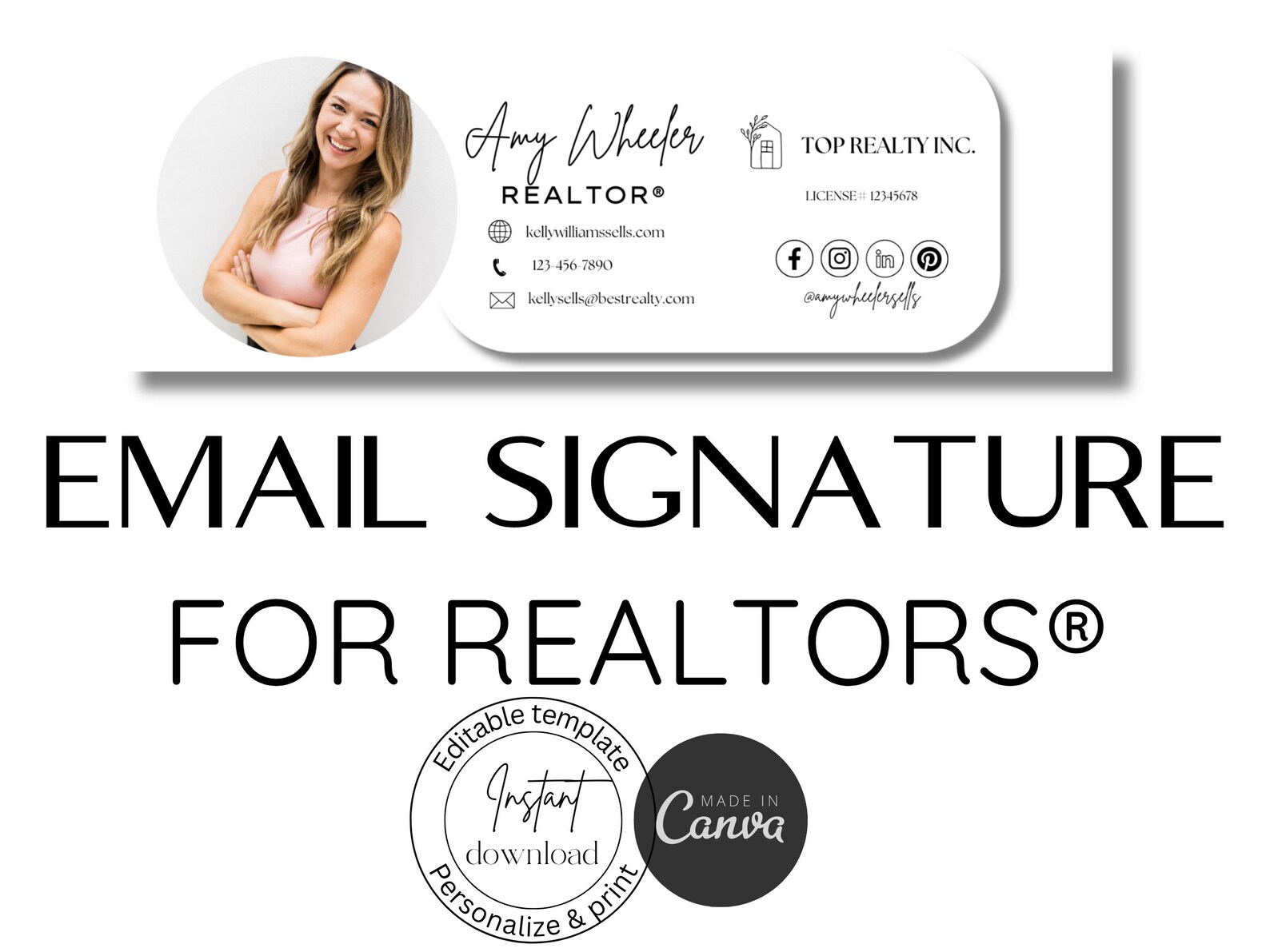 Realtor Email Signature | Email Signature | Gmail Signature | Real ...