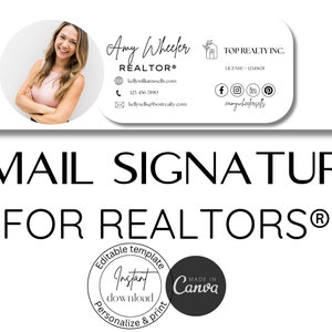 Realtor Email Signature | Email Signature | Gmail Signature | Real ...