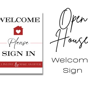 Printable Welcome Sign | Open House Marketing | Real Estate Marketing ...