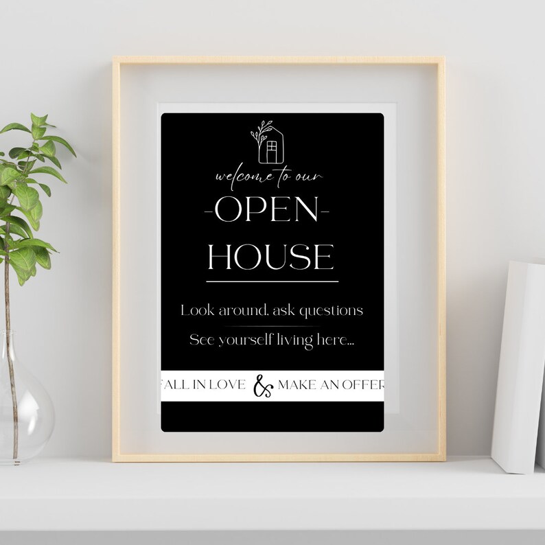 Printable Open House Welcome Signs Open House Marketing Real Estate ...