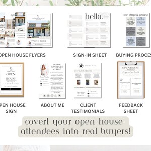 Open House Packet Open House Sign in Open House Welcome Sign Listing ...