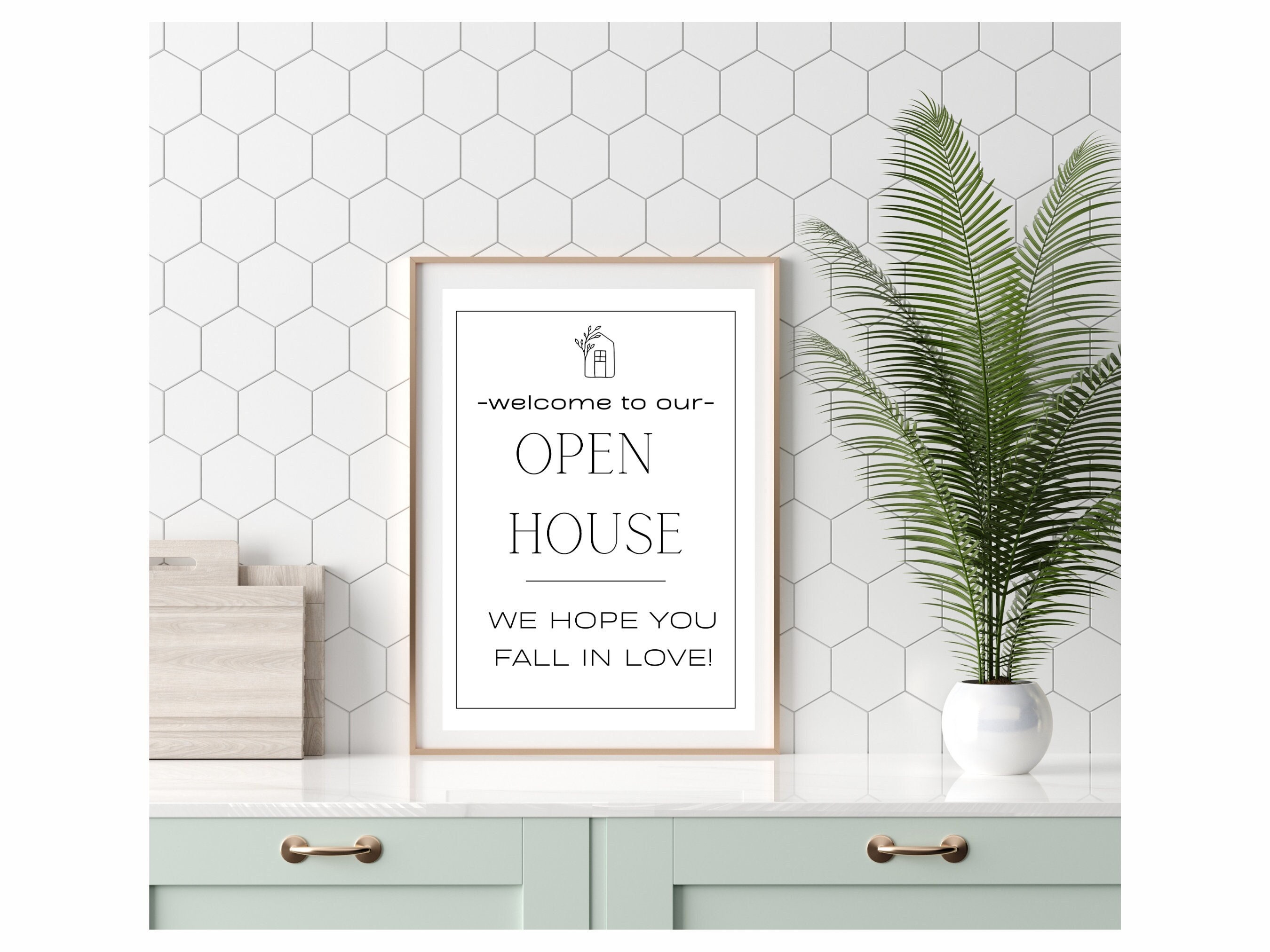 Printable Open House Welcome Sign Open House Marketing Real Estate ...