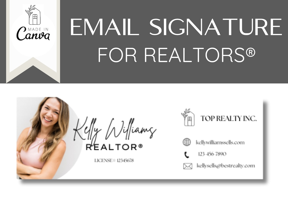 Realtor Email Signature | Email Signature | Gmail Signature | Real ...