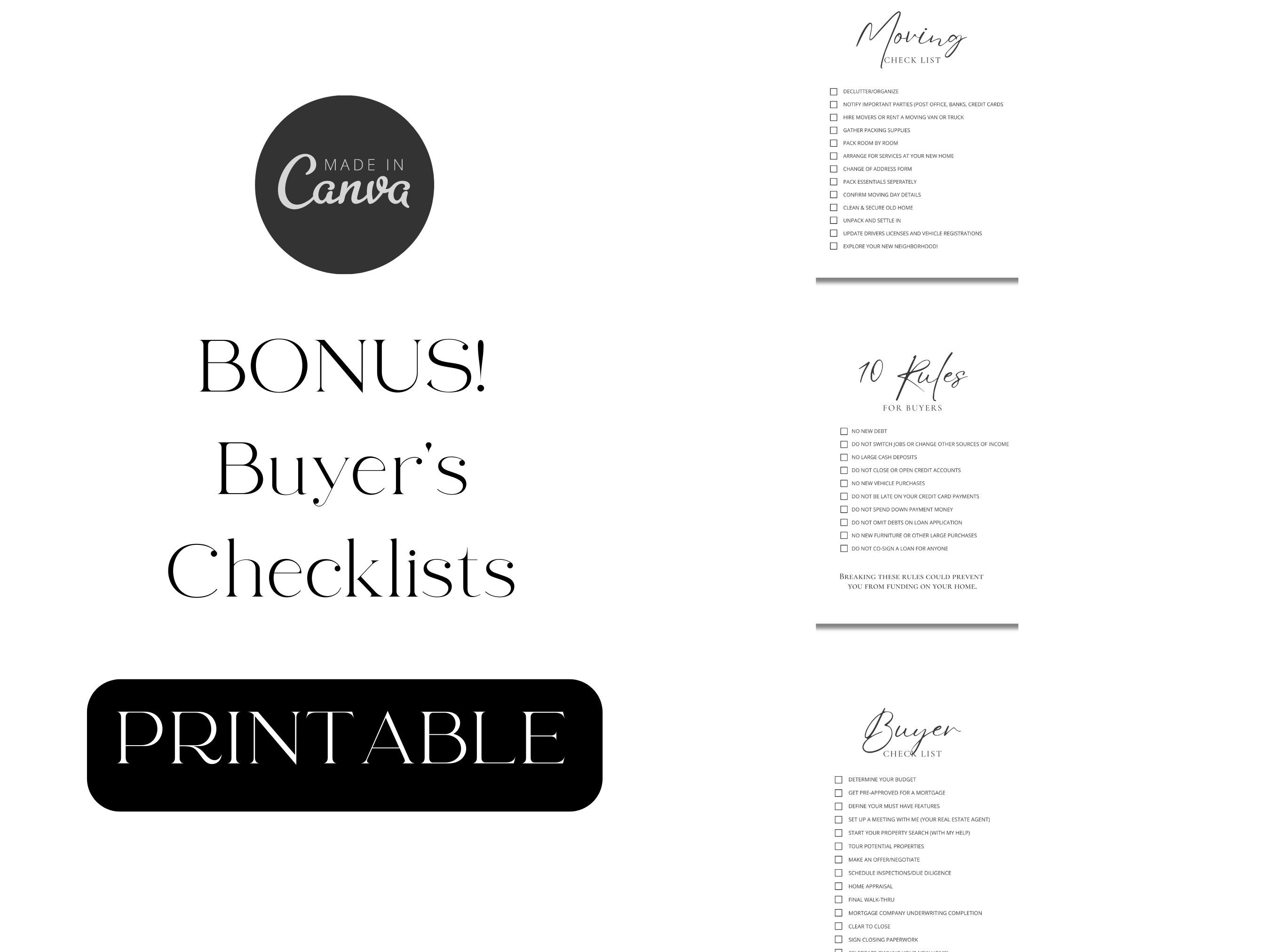 Real Estate Home Seller And Home Buyer Guide Bundle Real Estate