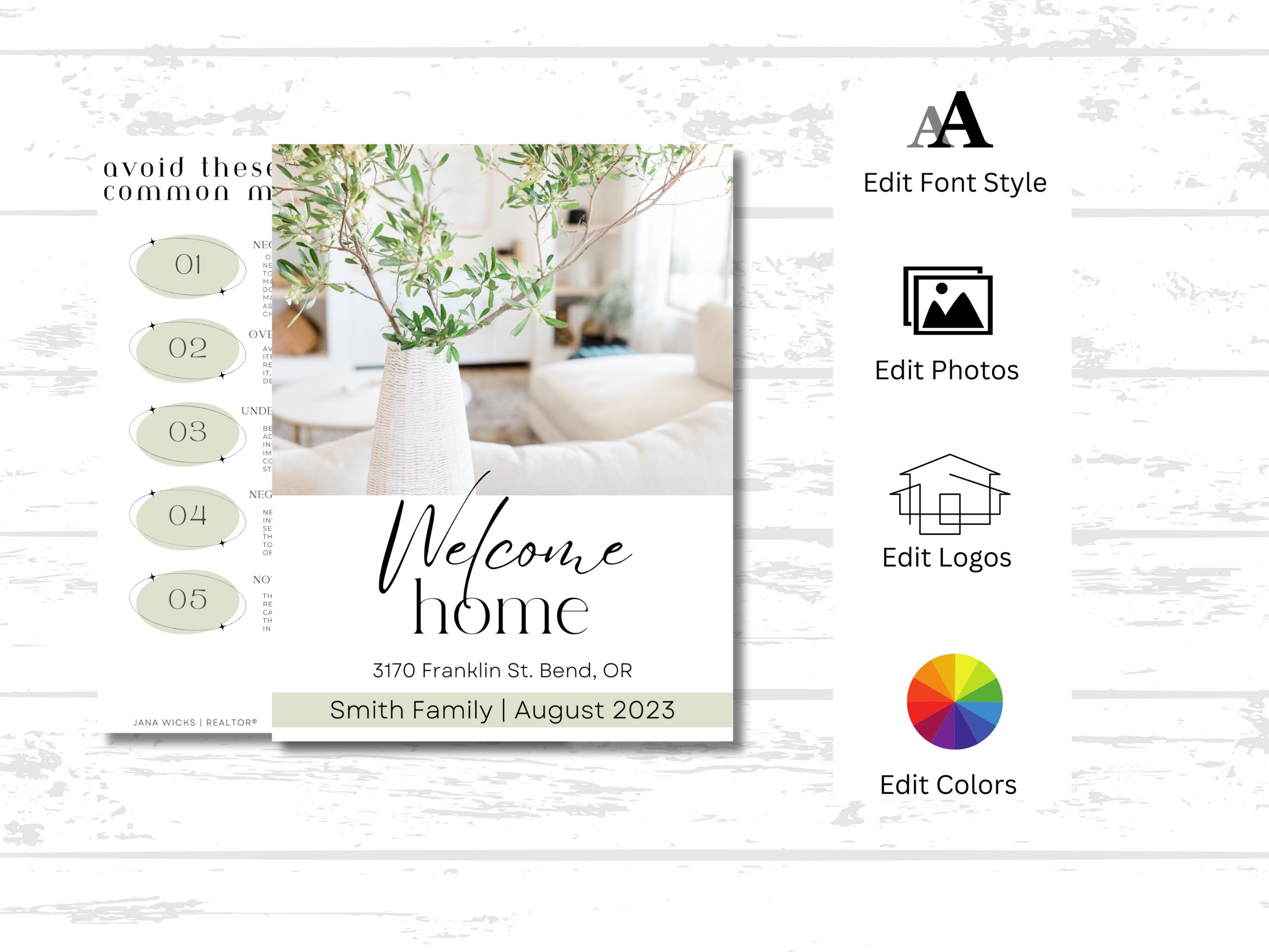 Welcome Home Packet Real Estate Client Closing Guide Real Estate ...